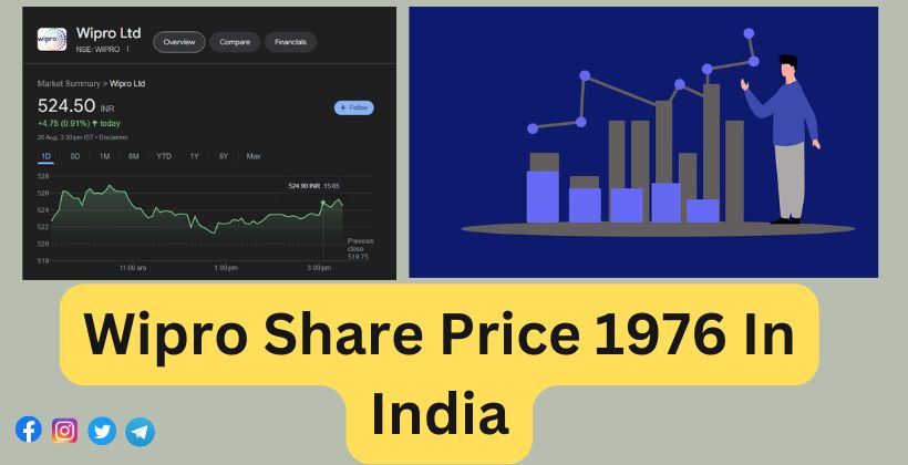 Wipro Share Price 1976 In India - AllHereJob